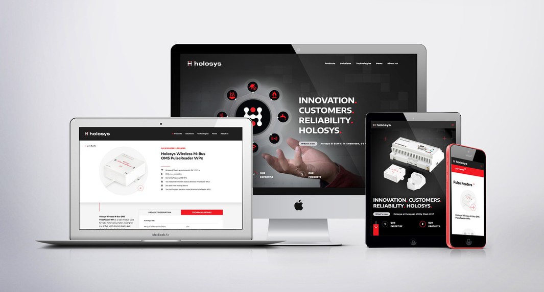 Holosys website redesign